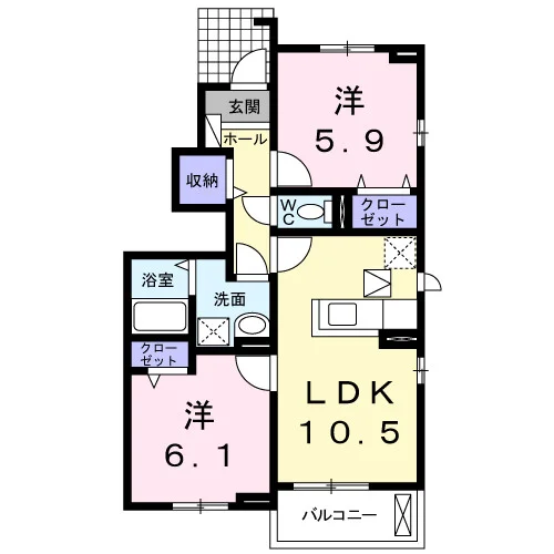 No.1134377 アルコバレーノ 101・LDK｜愛媛県新居浜市