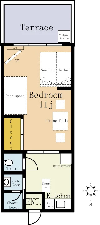 No.1224735 フレックス横浜 1・1DK｜神奈川県横浜市西区